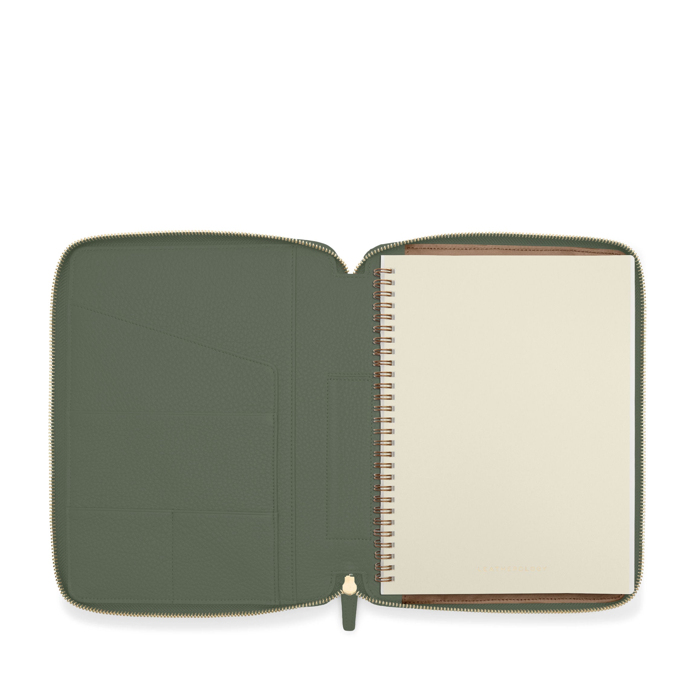 B5 Composition Zippered Spiral Journal | Full grain leather, secure ...