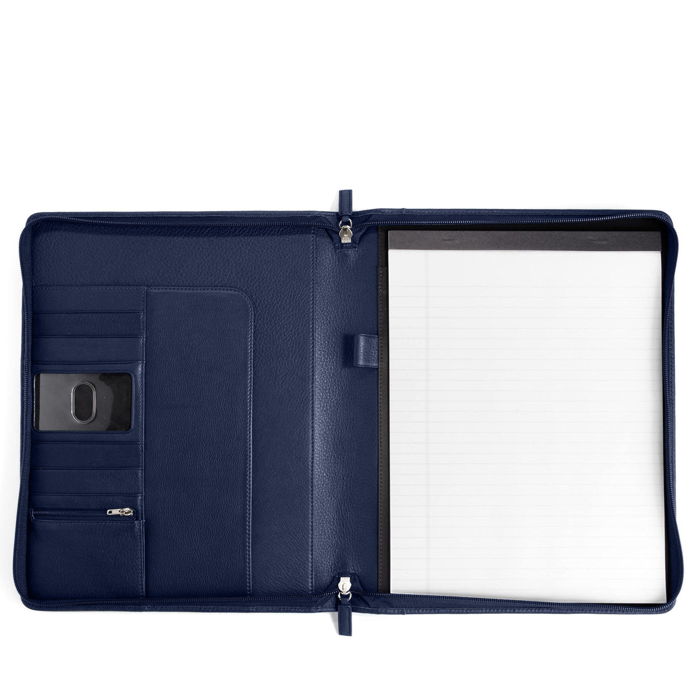 Classic Zippered Padfolio | Full grain leather, timeless workspace ...