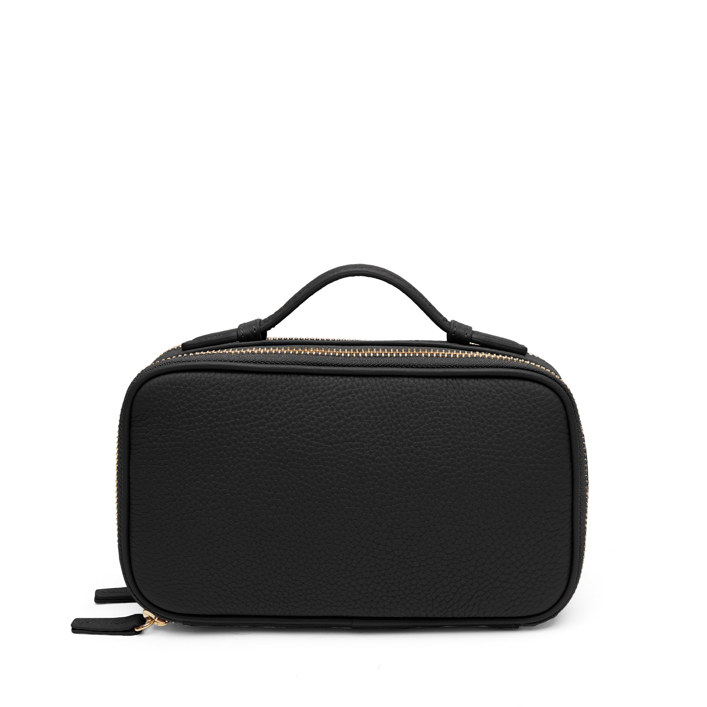Daily Small Travel Case | Full Grain Leather Black Pebble – Leatherology