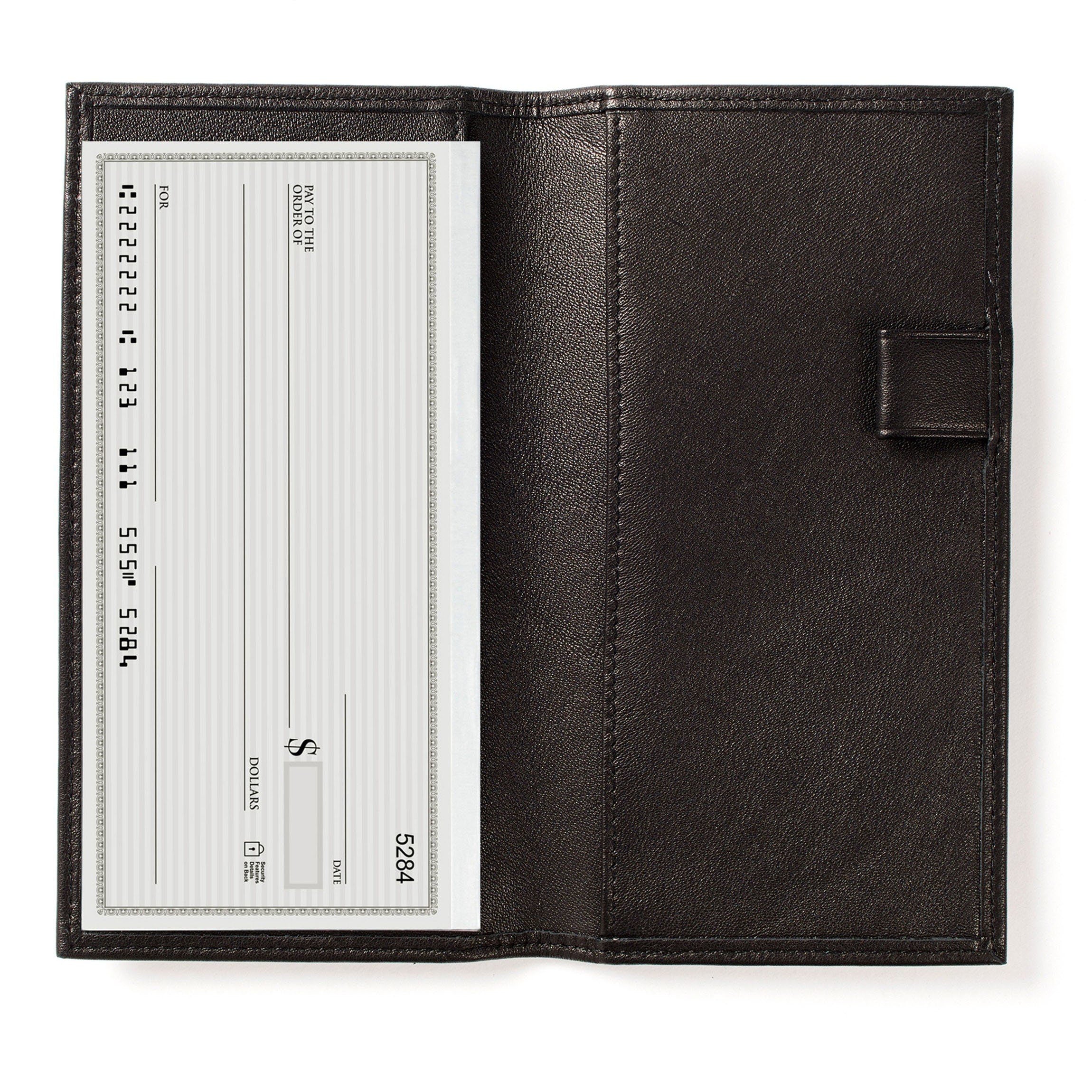 Deluxe Checkbook Cover with Divider | Full grain leather, refined ...