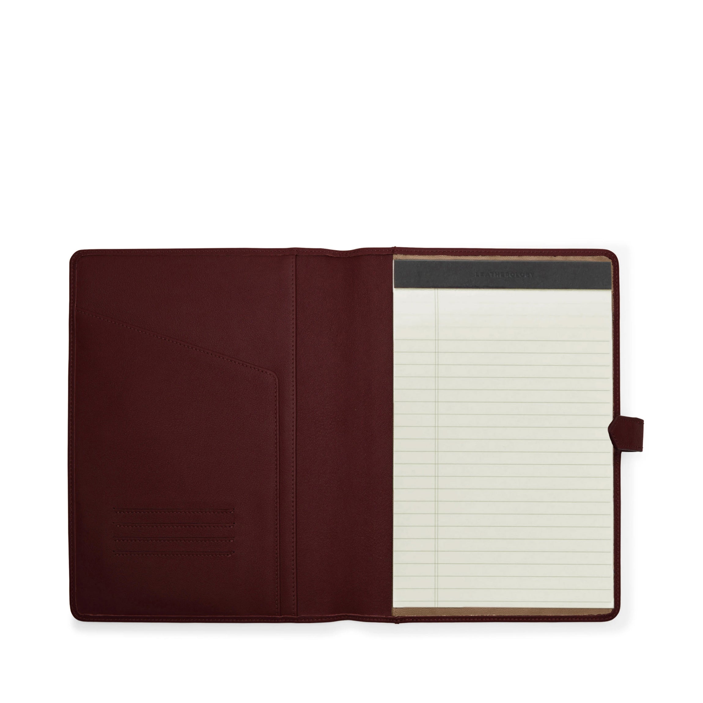 B5 Snap Padfolio | Full grain leather, secure and professional ...