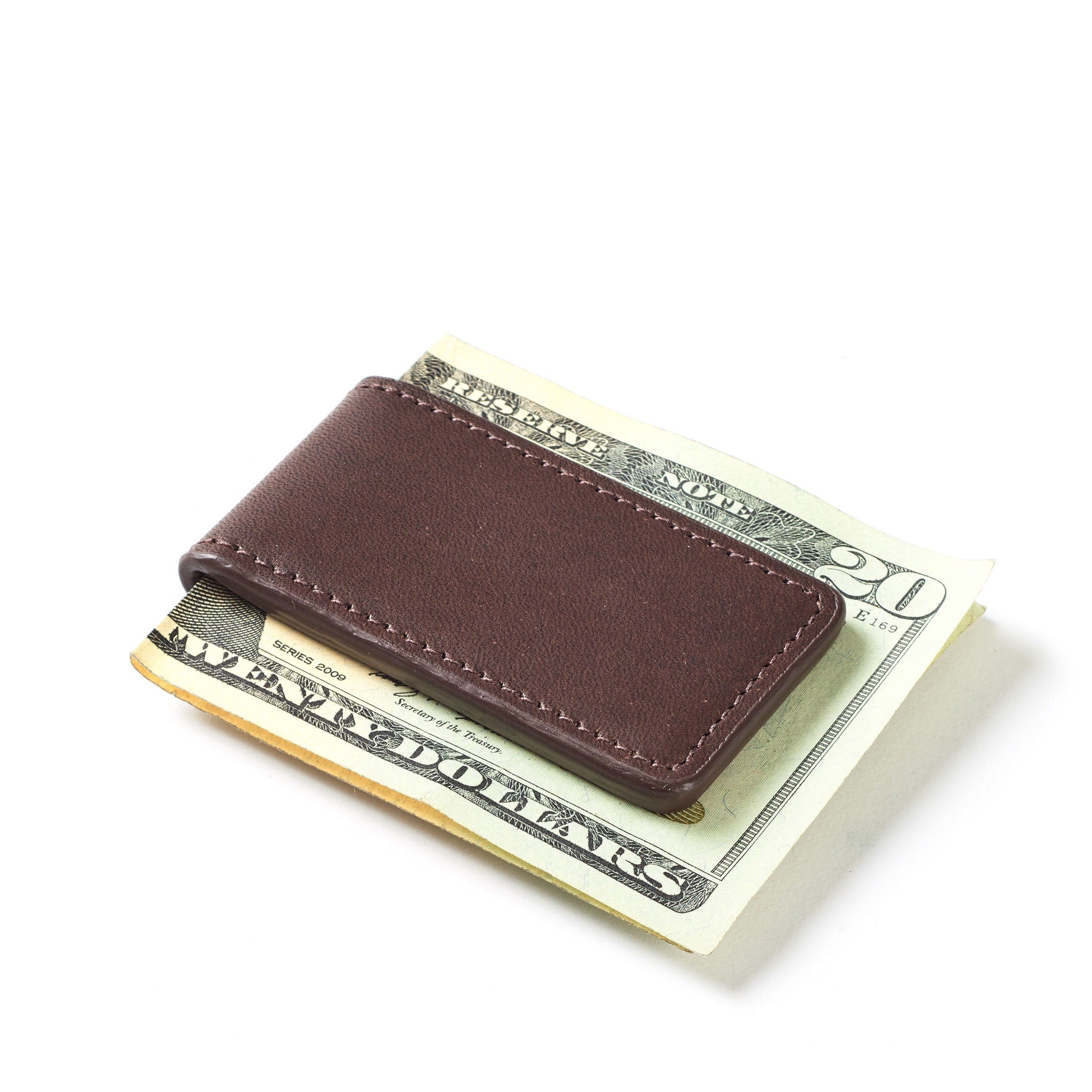 Magnetic Money Clip | Full grain leather, secure cash storage ...