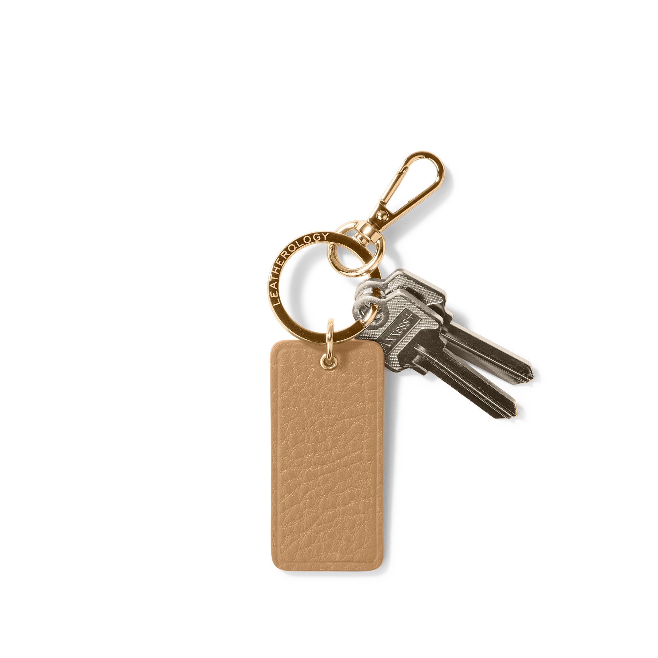 Rectangle Keychain | Full grain leather, simple and durable ...