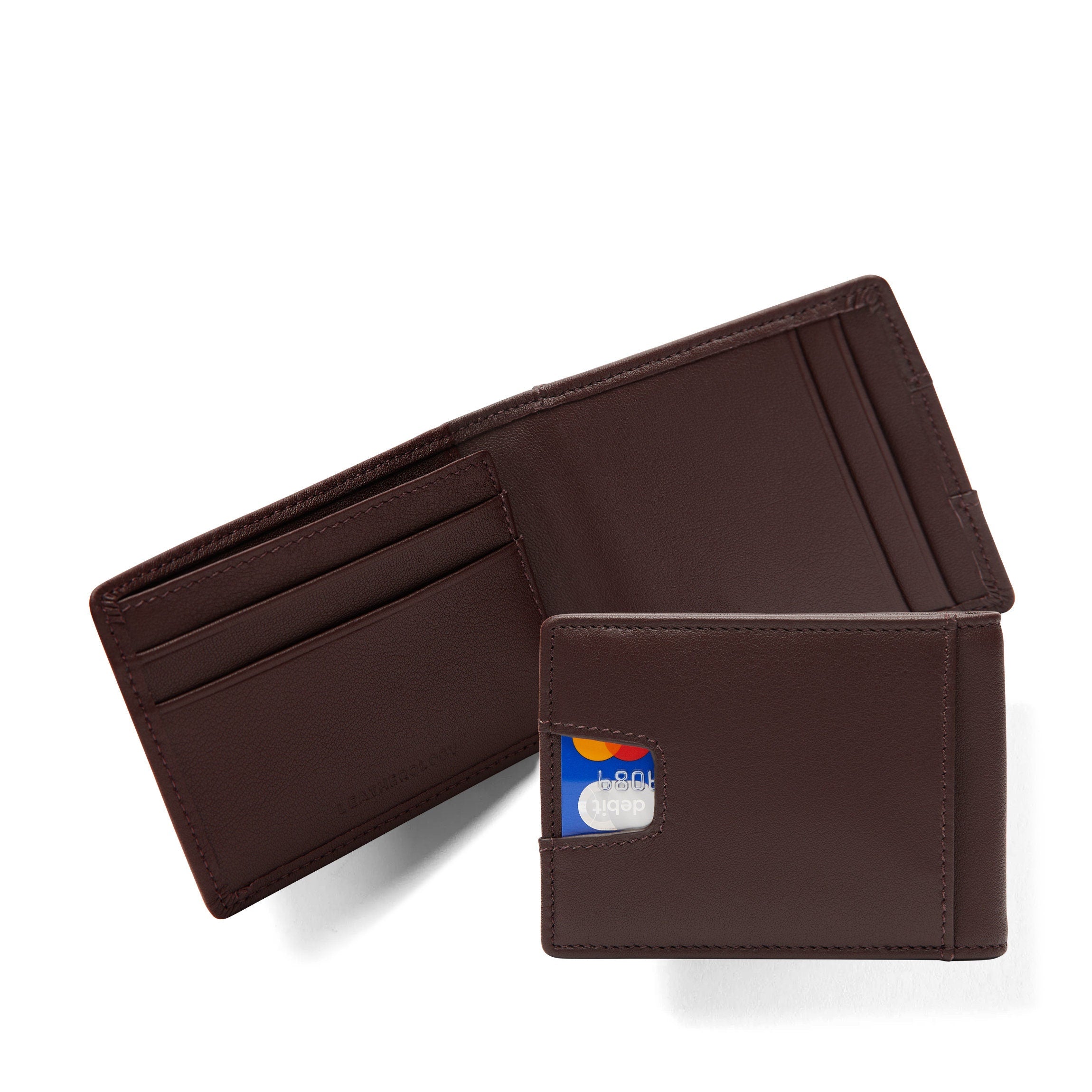 Slim Utility Card Wallet | Full grain leather, compact organization ...