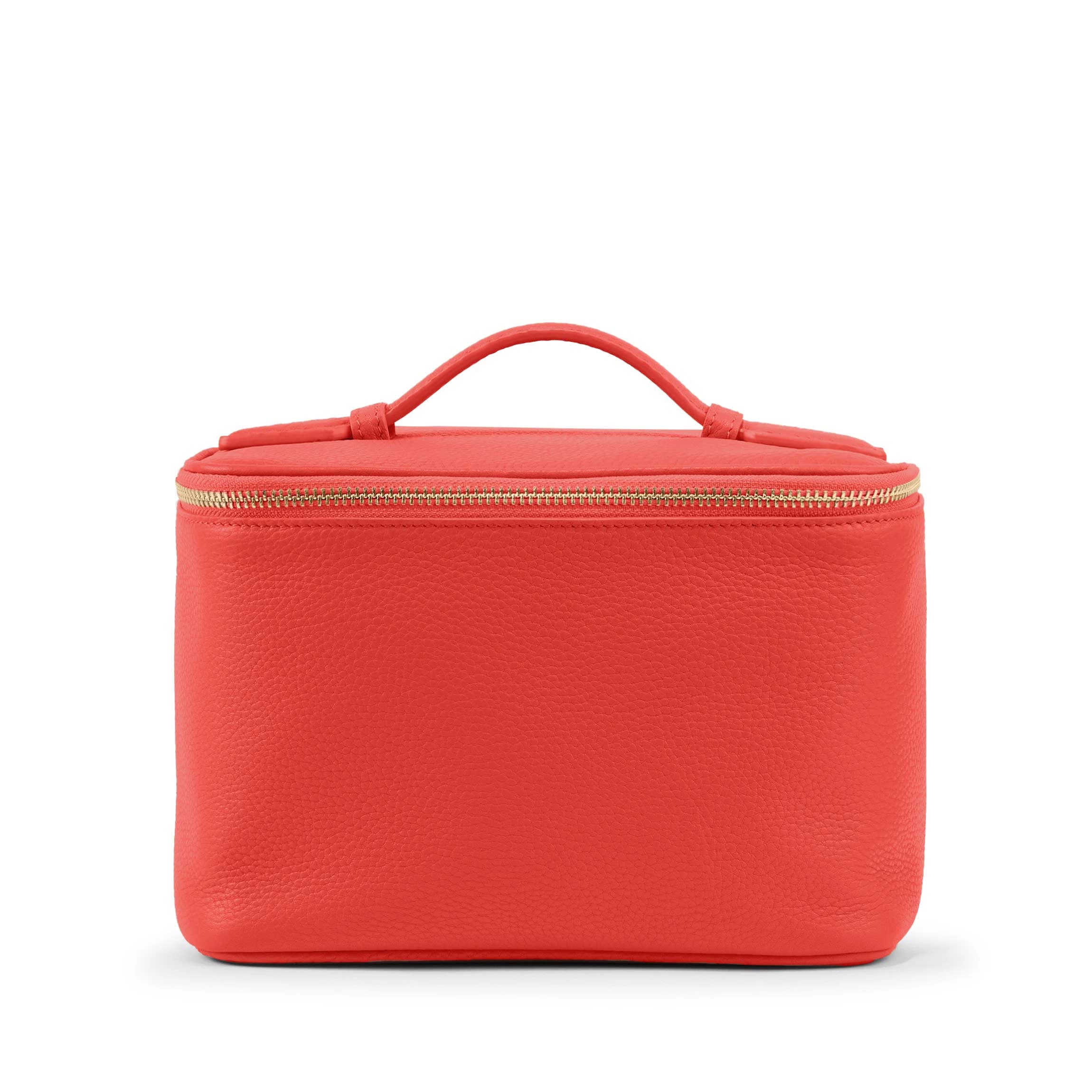 Small Train Case | Full grain leather, compact beauty organizer ...