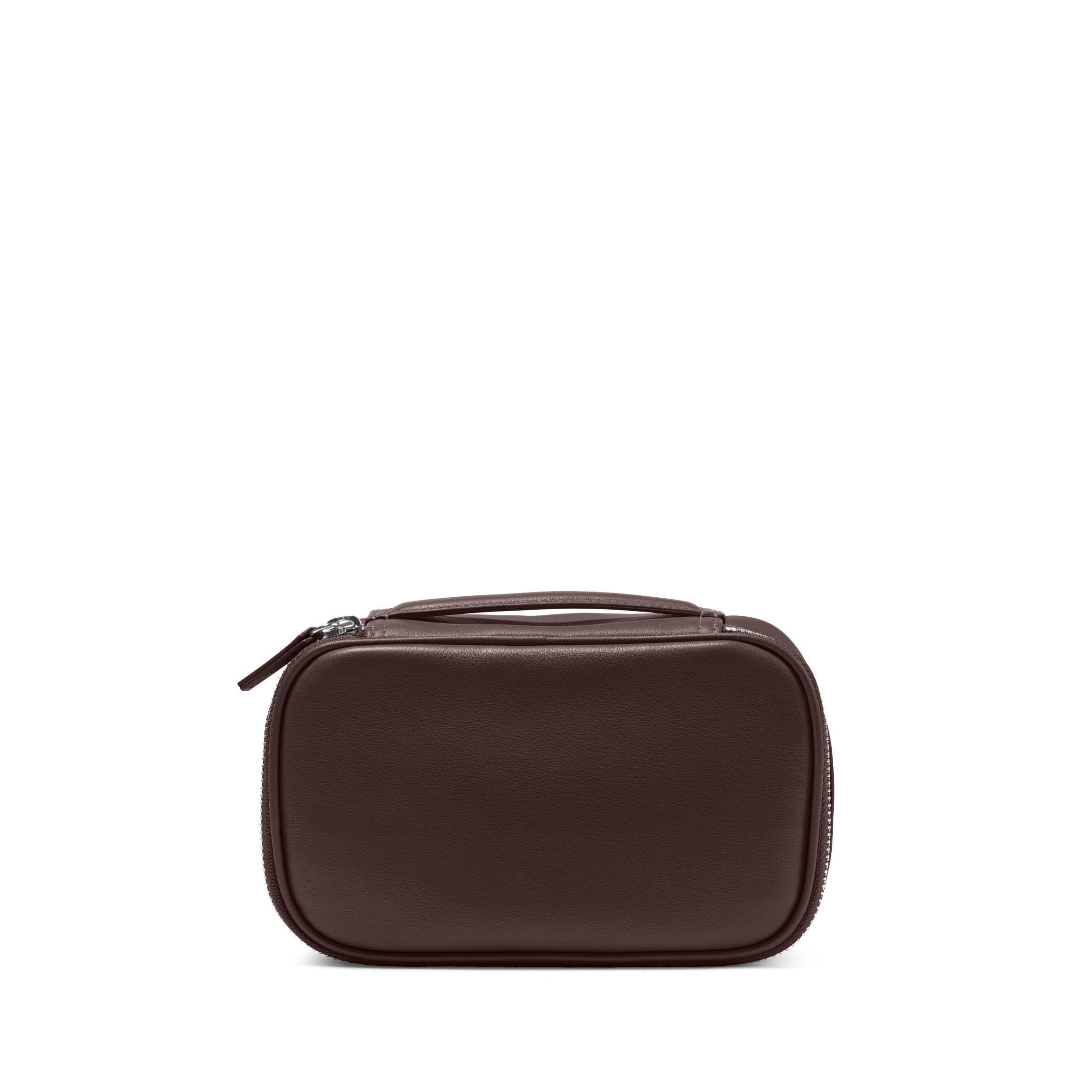 Small Tech Bag Organizer | Full grain leather, compact tech storage ...