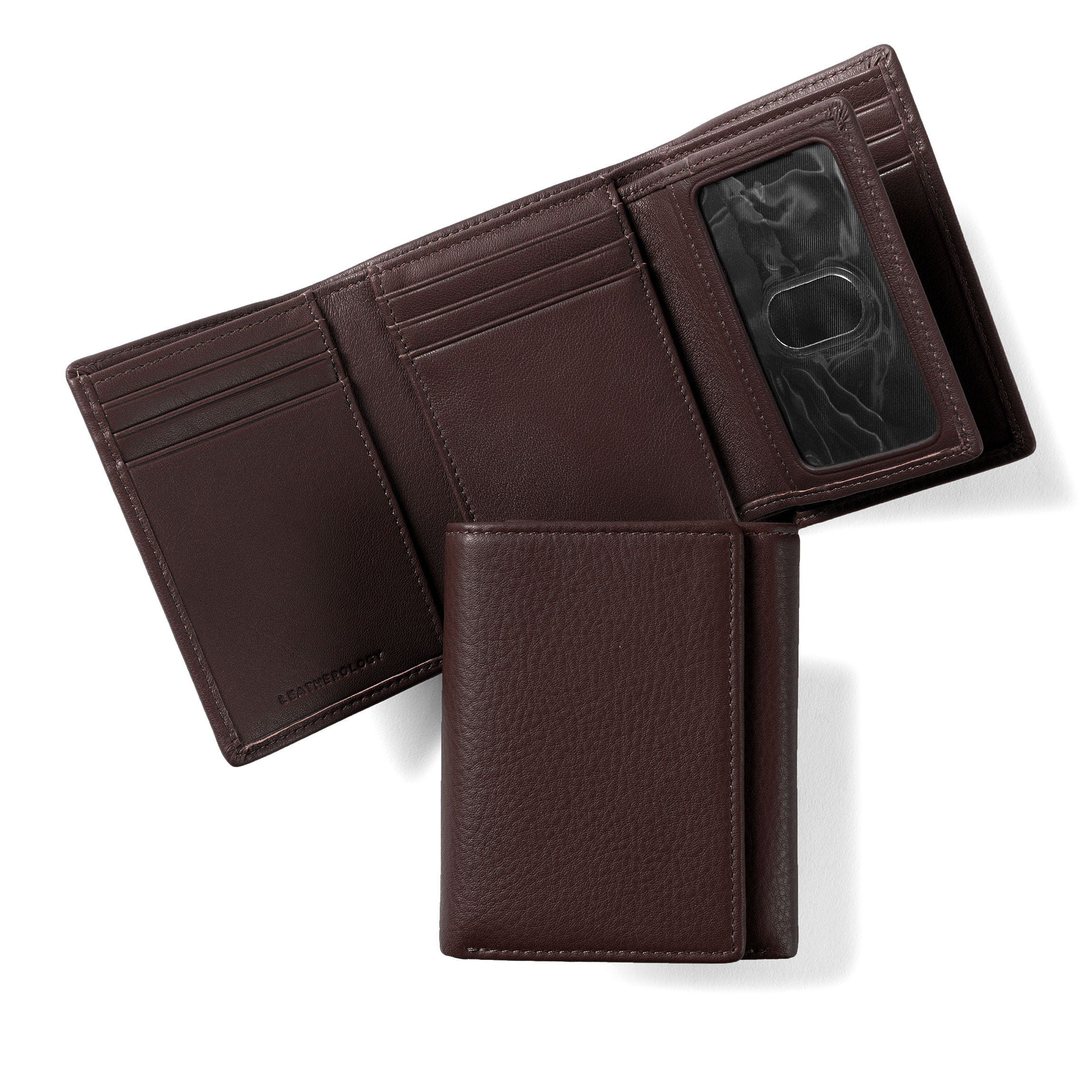 Trifold with Card Wallet | Full grain leather, versatile and secure ...