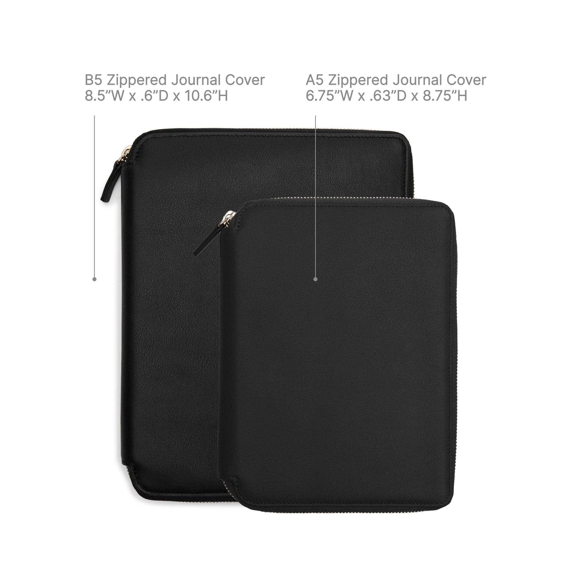 B5 Composition Zippered Spiral Journal | Full grain leather, secure ...