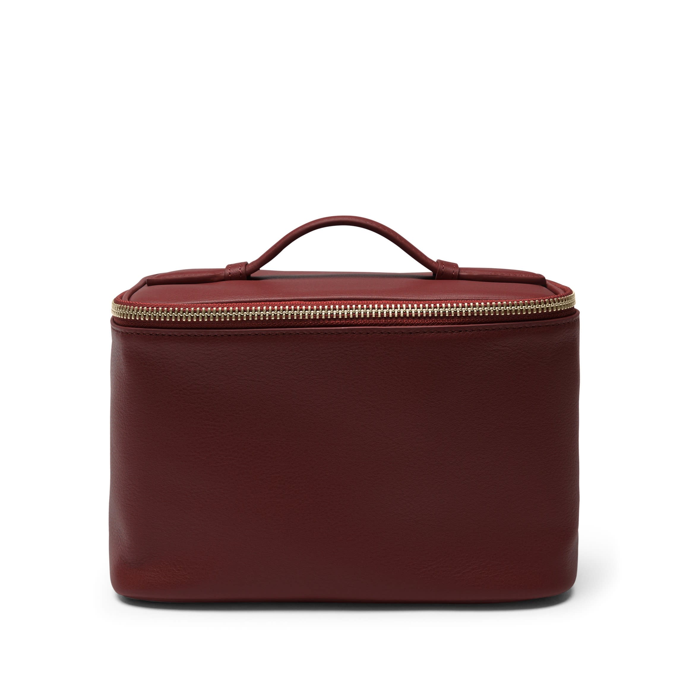 Small Train Case | Full grain leather, compact beauty organizer ...